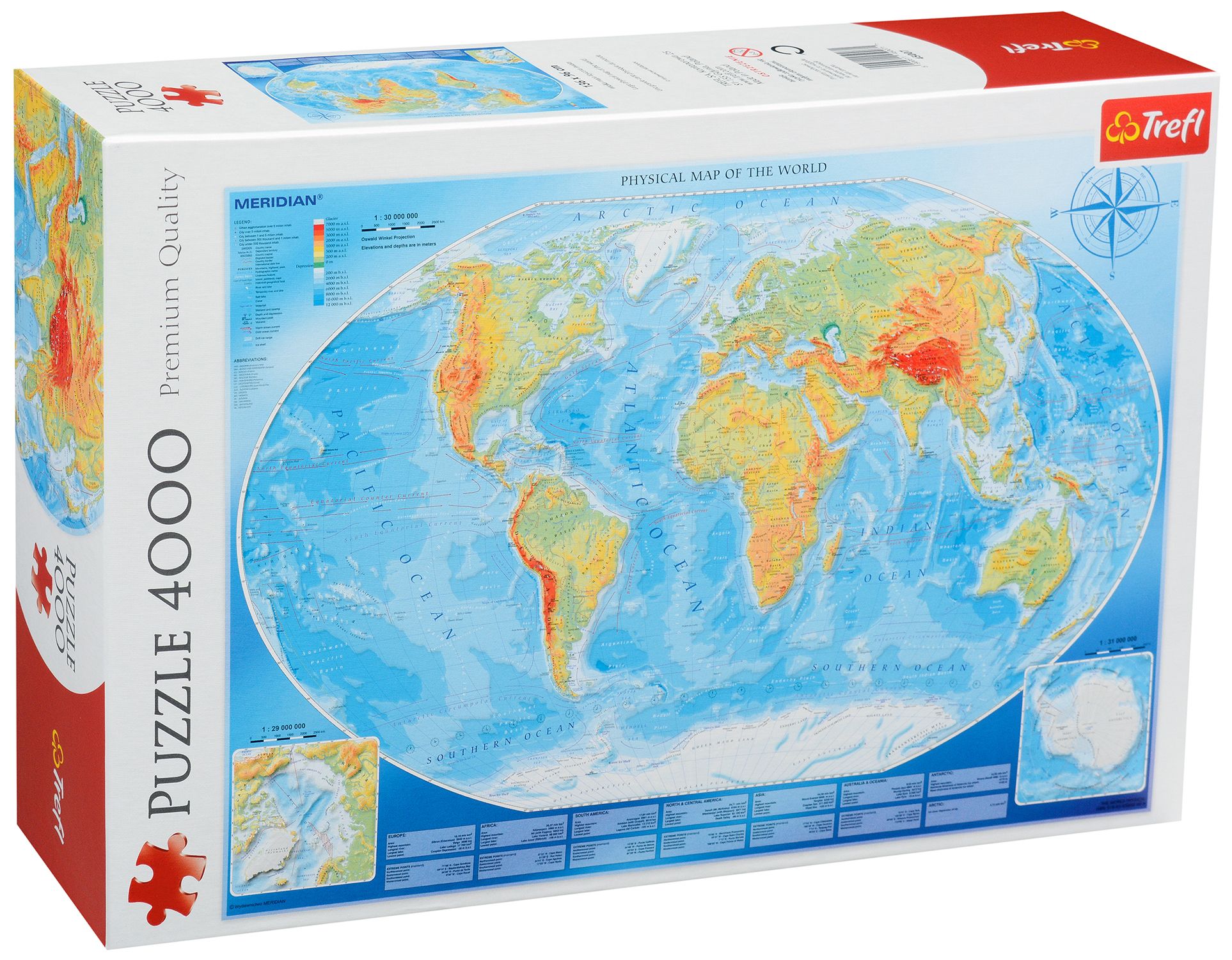 Пъзел Trefl от 4000 части - Карта на света | Супер цена | Ozone.bg