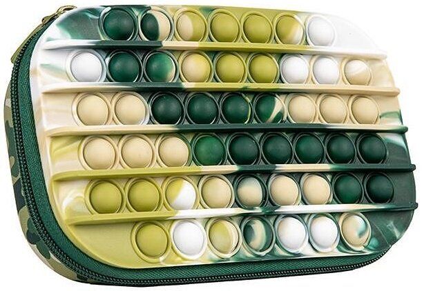 Ученически несесер Zipit - Zip & Pop Green Camo, среден | Ozone.bg