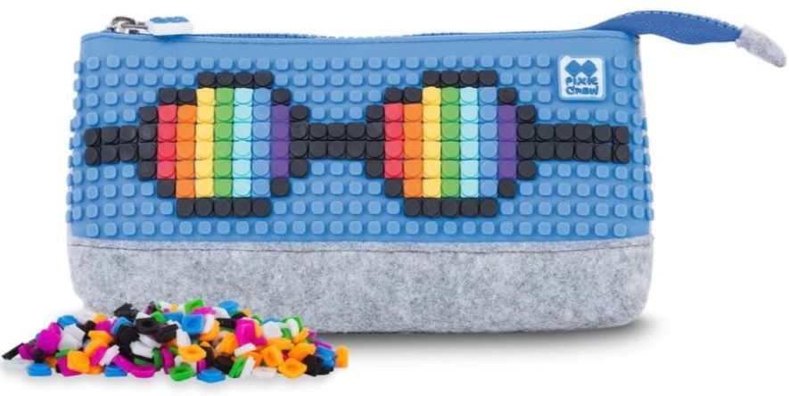 Ученически несесер Pixie Crew PXA01 - син/сив | Ozone.bg