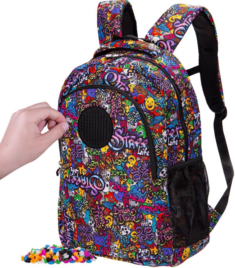Ученическа раница Pixie Crew - Graffiti, 2 отделения | Ozone.bg