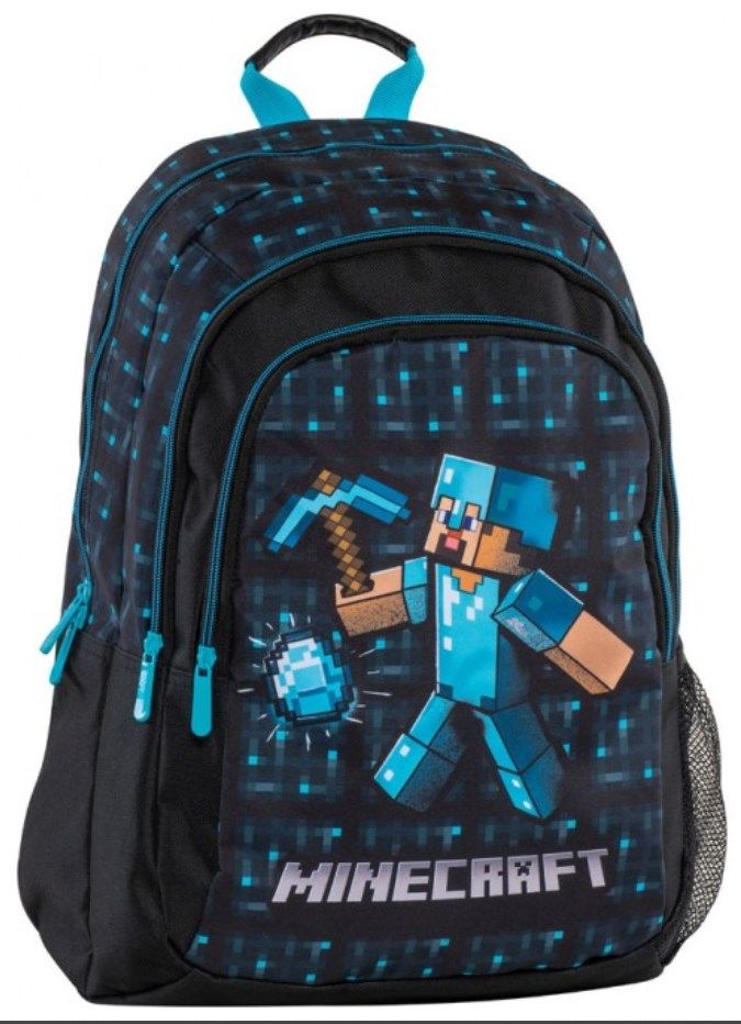 Ученическа раница Graffiti Minecraft - Diamond, 3 отделения | Ozone.bg