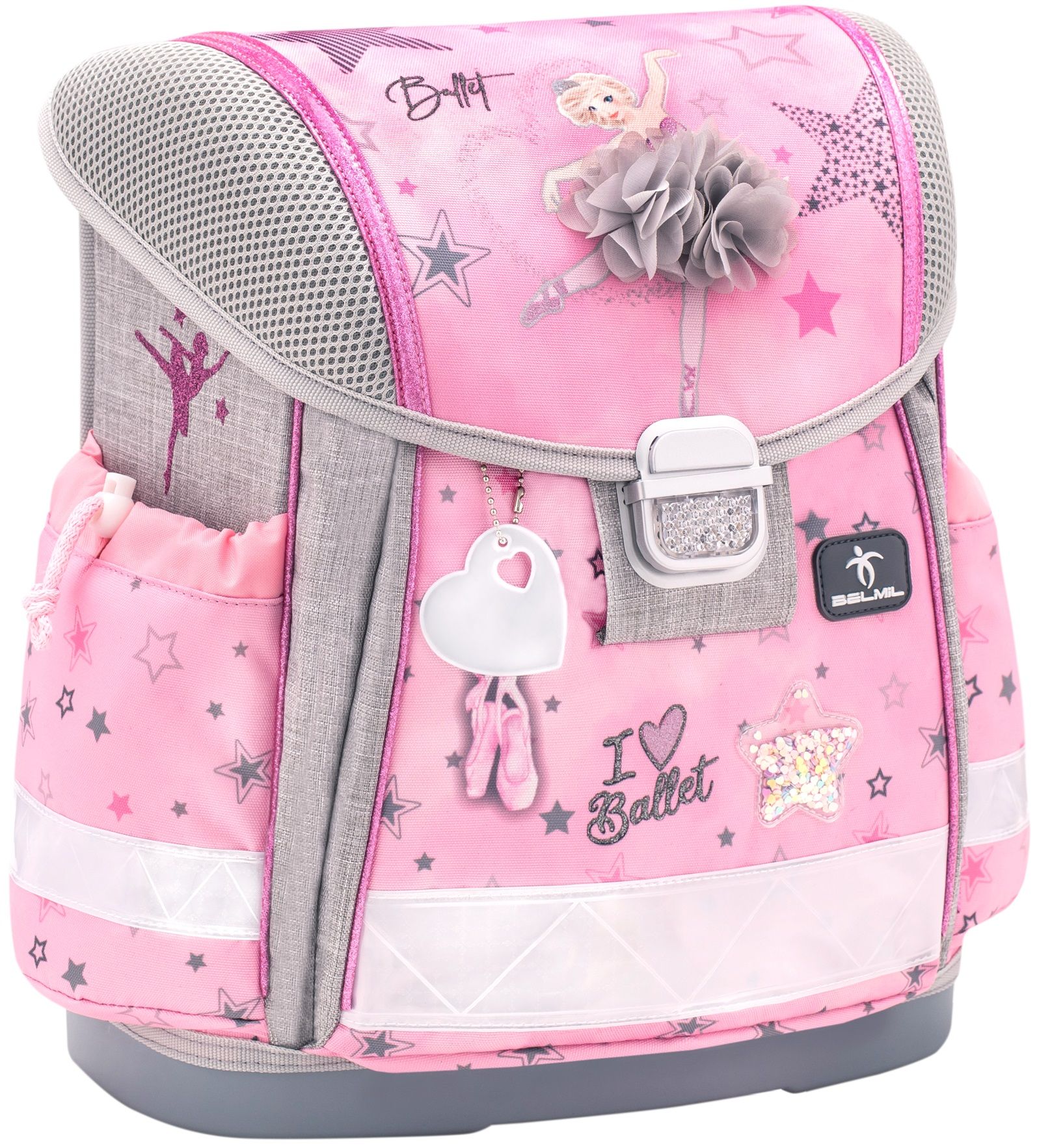 Ученически комплект Belmil - Ballet Light Pink, раница, два несесера и ...