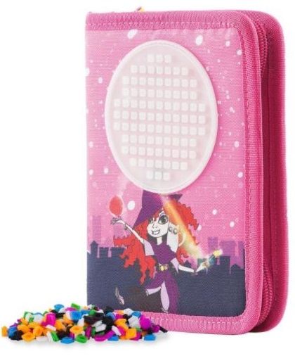 Ученически несесер Pixie Crew PXA04 - светещ панел, розов | Ozone.bg