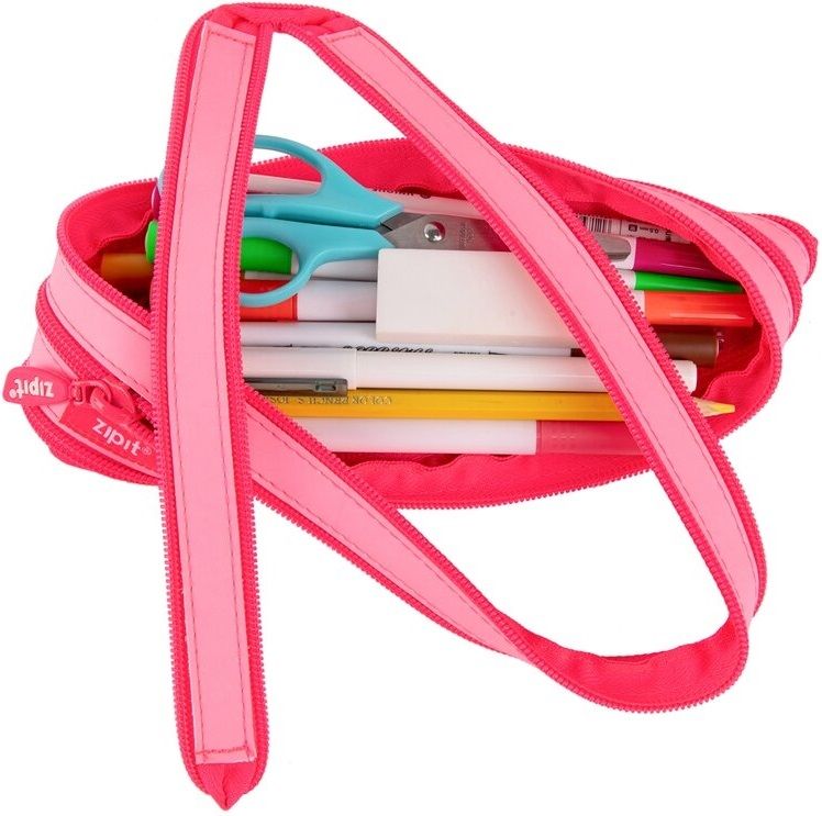 Ученически несесер Zipit - Candy Strawberry, среден, розов | Ozone.bg