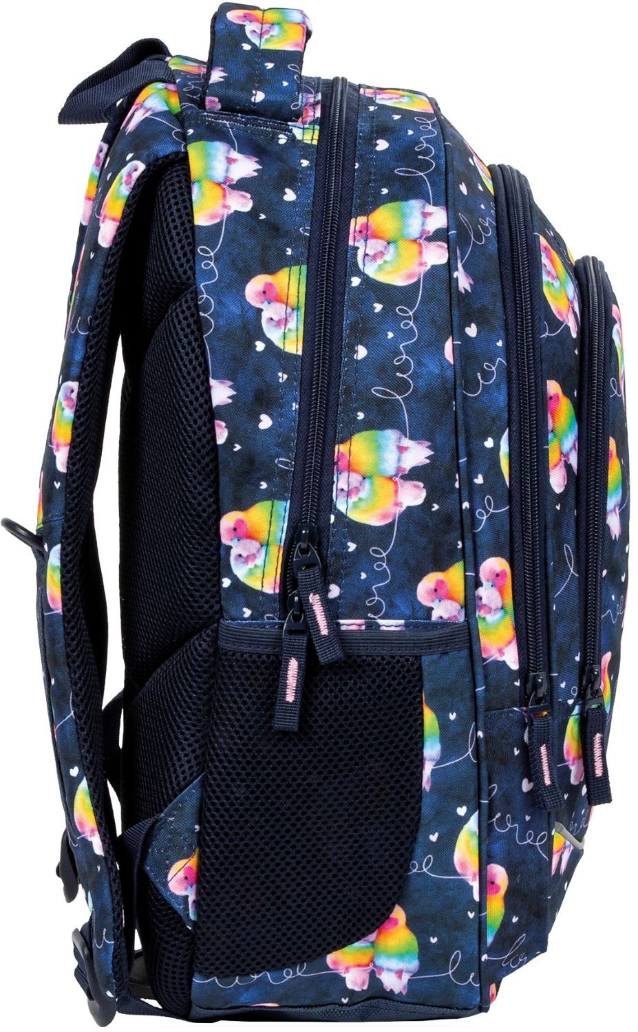 Ученическа раница BackUp 5 X - Lovebirds, с 3 отделения | Ozone.bg