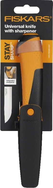 Универсален нож Fiskars - С вградено точило, 21.5 cm | Ozone.bg