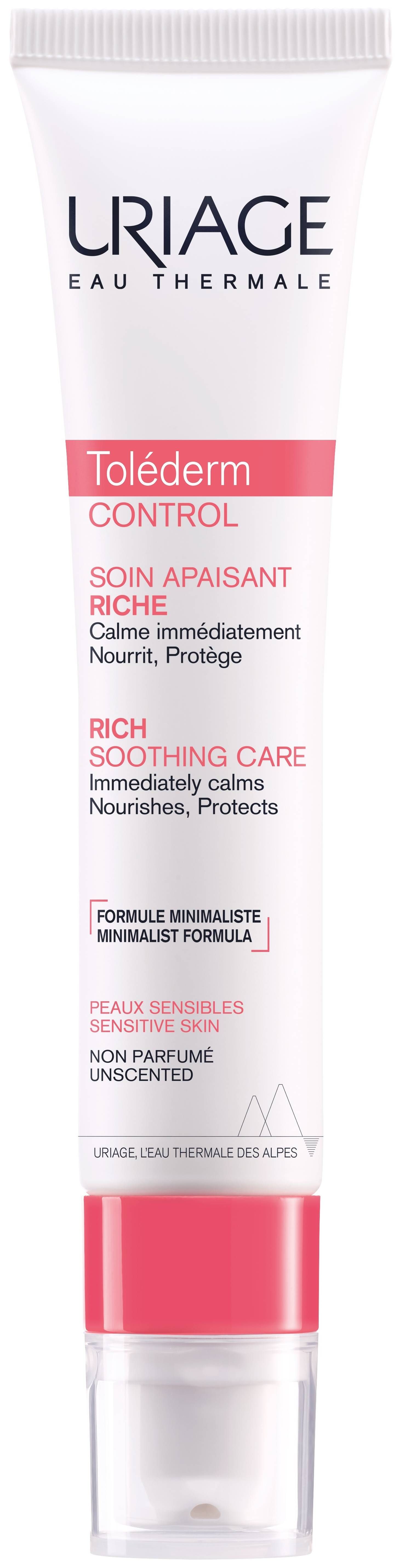 Uriage Tolederm Control Богат успокояващ крем за лице, 40 ml | Ozone.bg