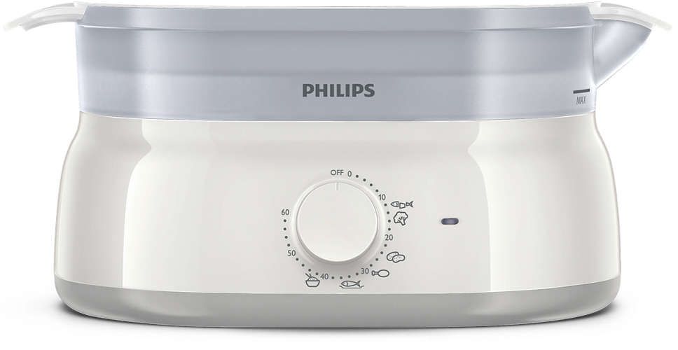 Уред за готвене на пара Philips Daily Collection - HD9125/90, бял ...