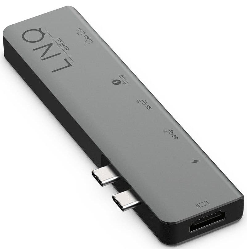USB хъб LINQ - 7in2 TB Pro, 7 порта, MacBook, USB-C, сив | Ozone.bg