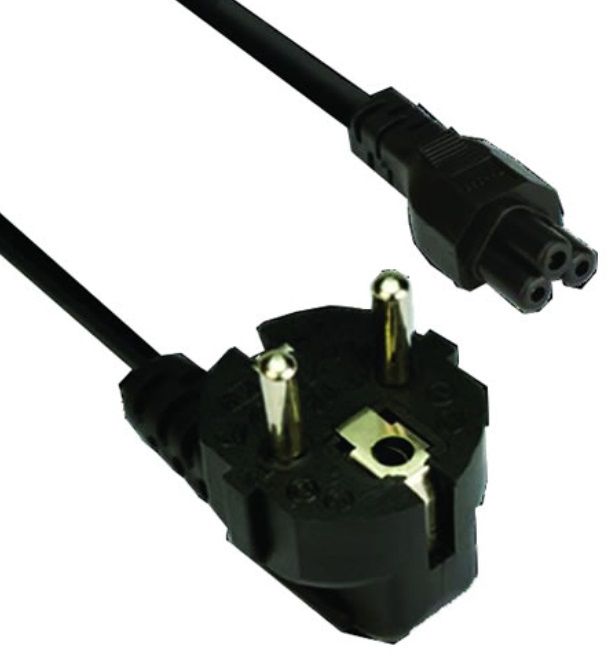 Захранващ кабел VCom - CE022, 3C, 1.5m, черен | Ozone.bg