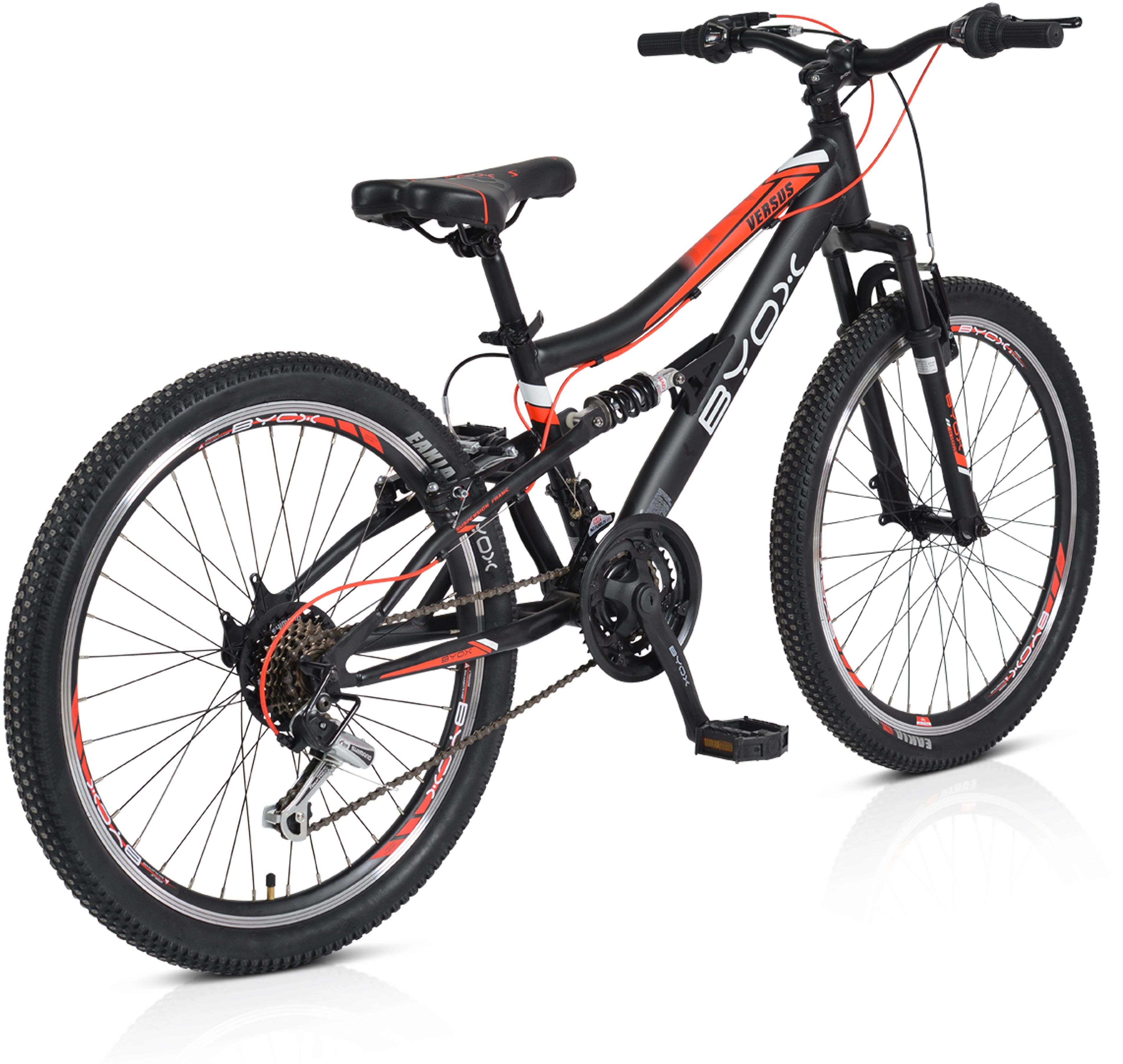 Велосипед със скорости Byox - Versus, 24'', черен/червен | Отлична цена ...
