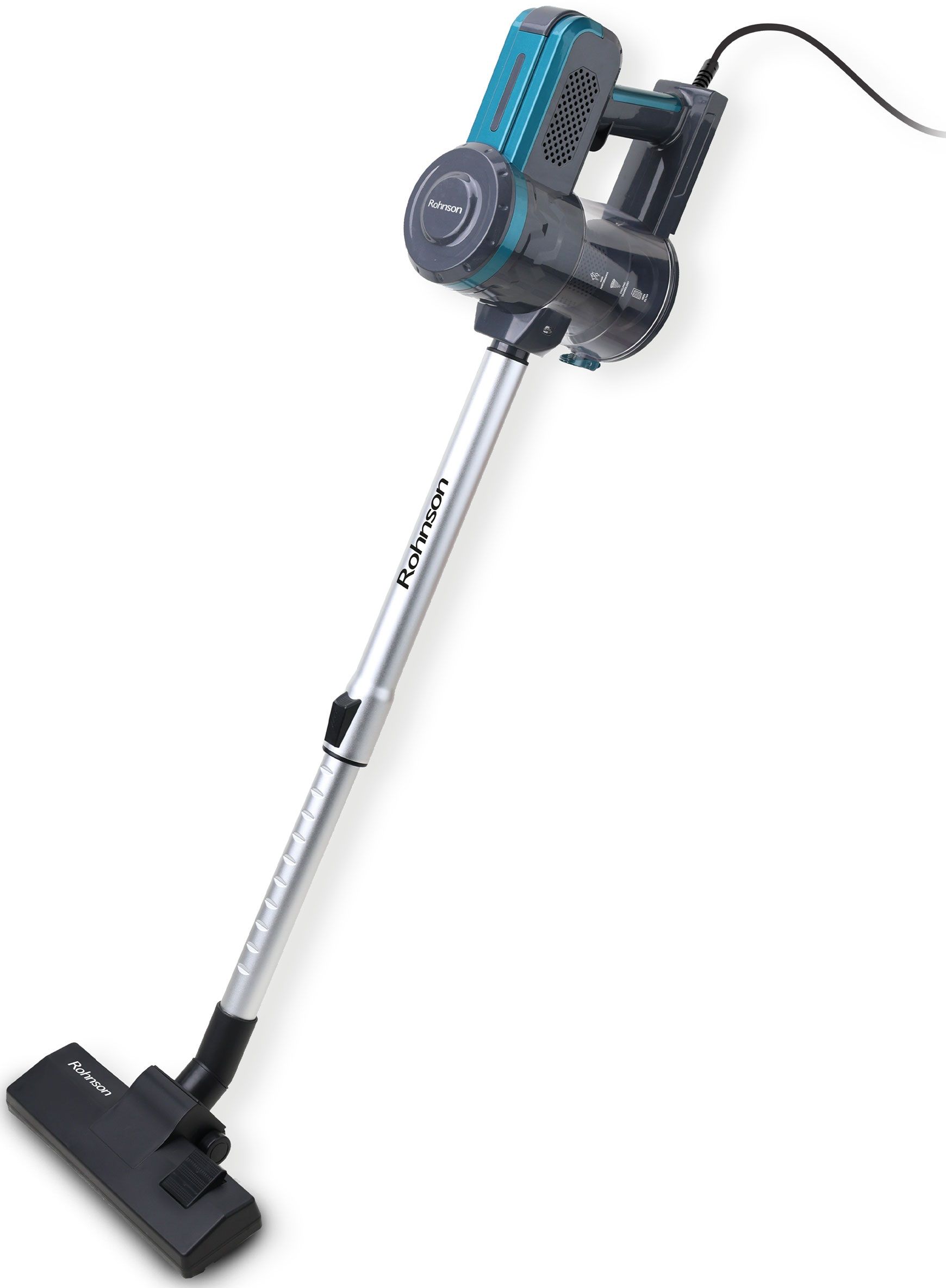 Вертикална прахосмукачка Rohnson - R-1224, HEPA, черна/синя | Ozone.bg