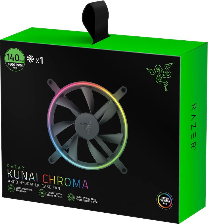 Вентилатор Razer - Kunai Chroma, 140mm, RGB | Ozone.bg