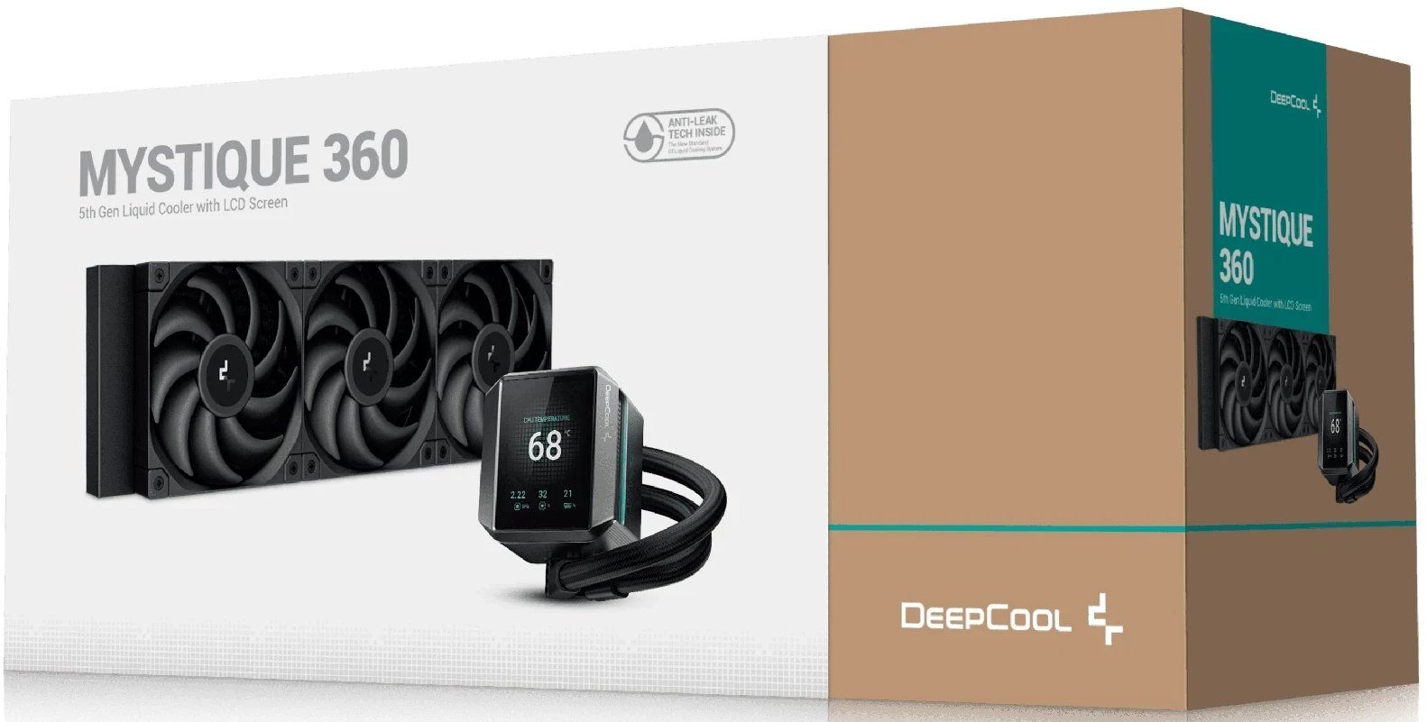 Воден охладител DeepCool - MYSTIQUE 360, 3x120 mm | Ozone.bg