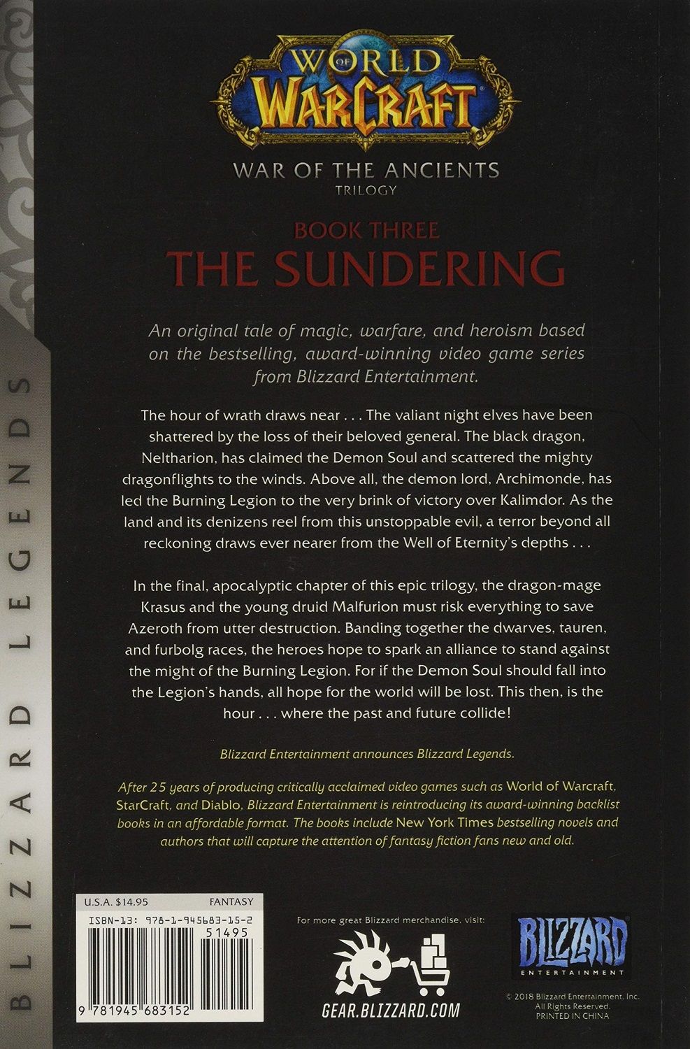 WarCraft: War of The Ancients - The Sundering, Book 3 | Ричард А. Кнаак ...