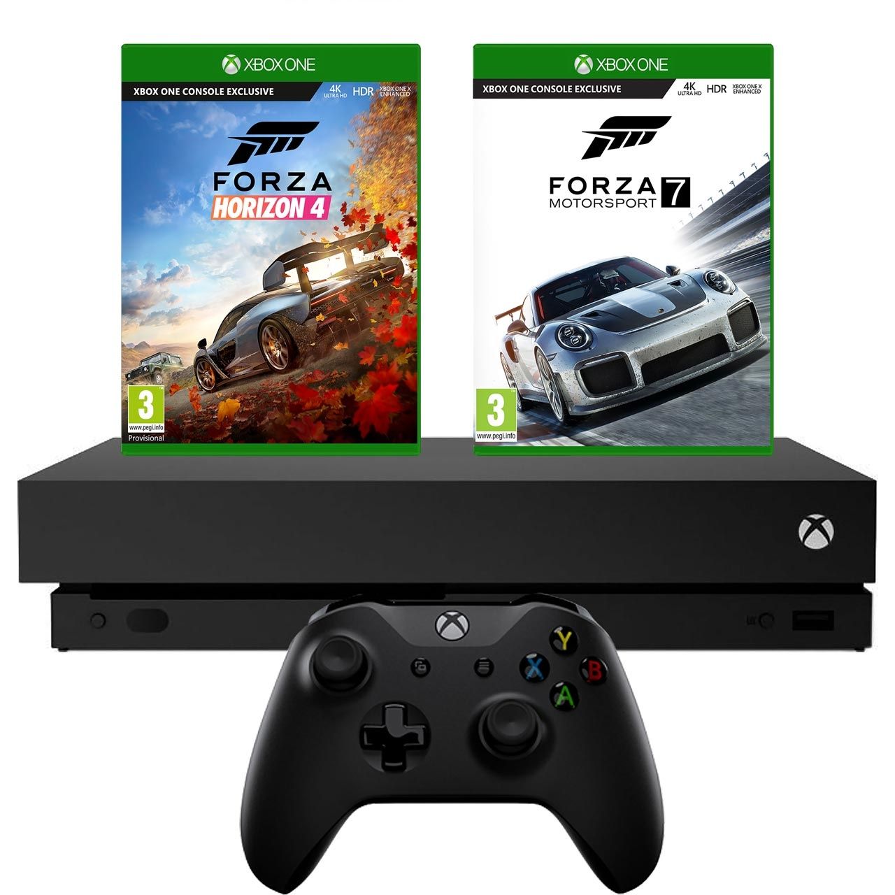Xbox One X + Forza Horizon 4 & Forza Motorsport 7 | Ozone.bg