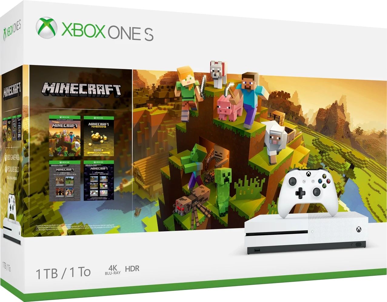Xbox One S 1TB + Minecraft Creators Bundle | Ozone.bg