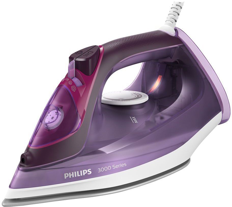 Ютия Philips - Series 3000 DST3041/30, 2600W, 40 g/min, лилава/бяла ...