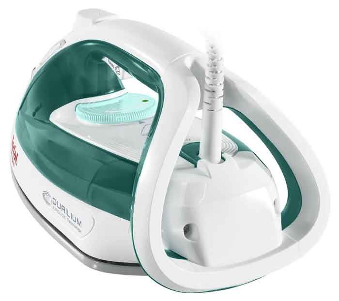 Ютия Tefal - Easygliss Plus FV5718E0, 2500W , 195g/min, бяла/зелена ...