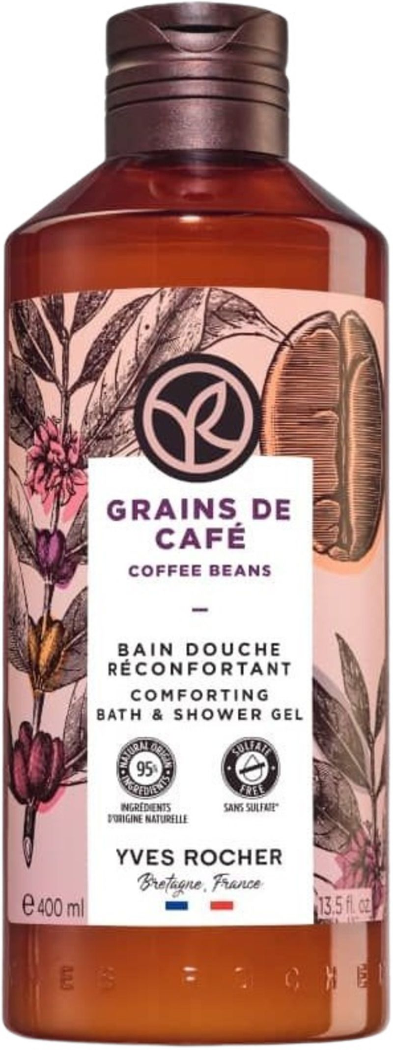 Yves Rocher Bain Nature Душ гел, кафе, 400 ml | Ozone.bg