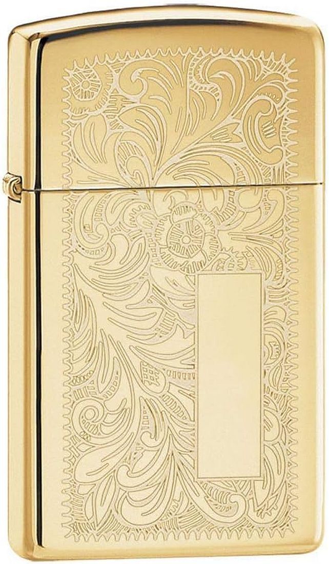 Запалка Zippo Slim - Venetian Polished Brass | Ozone.bg