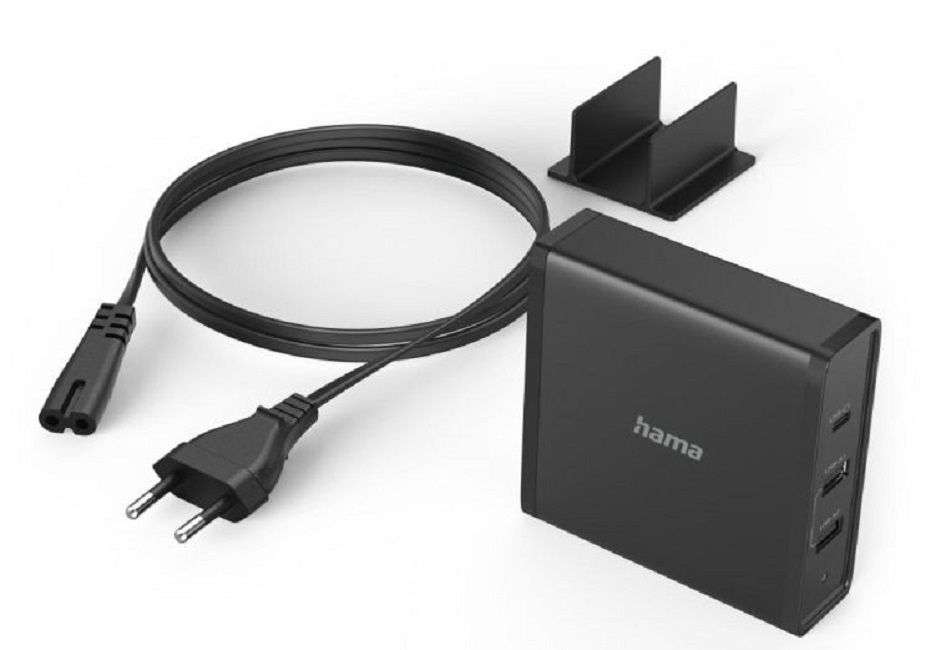 Зарядно устройство Hama - 200017, USB-A/C, 65W, черно | Ozone.bg