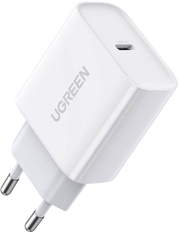 Зарядно устройство Ugreen - 220V, USB-C, 20W, PD, бяло | Ozone.bg