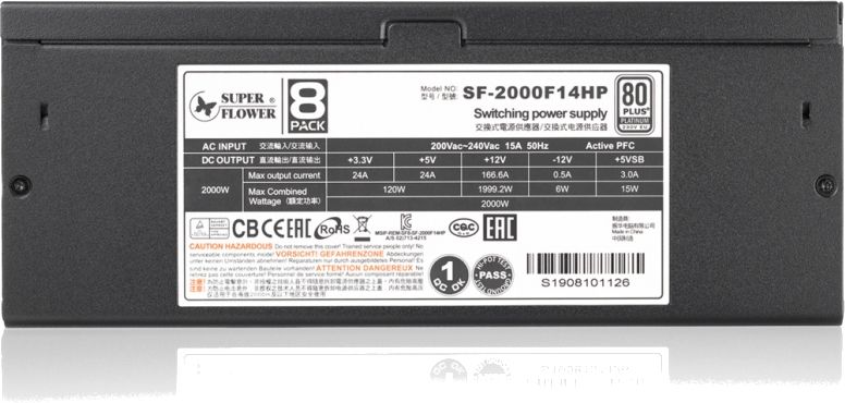 Захранване Super Flower - Leadex Platinum, 2000W | Ozone.bg