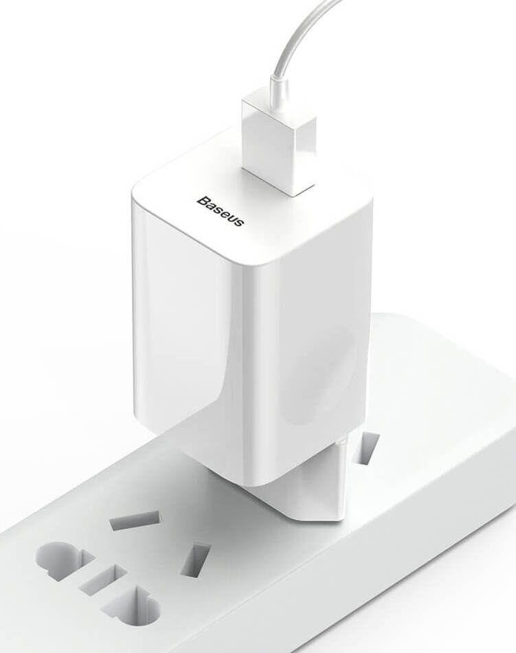 Зарядно устройство Baseus - CCALL-BX02 Quick charge 3.0, 24W, бяло | Ozone.bg
