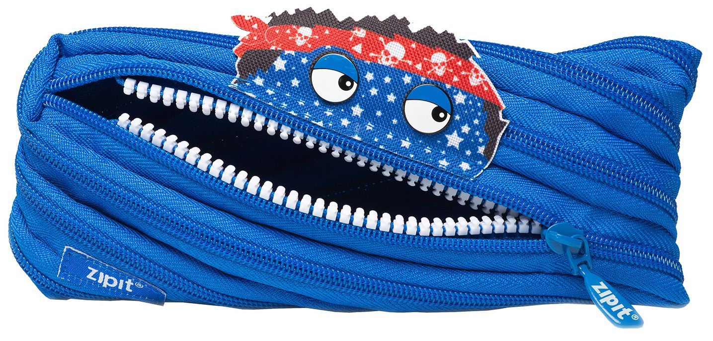 Ученически несесер Zipit - Говорещо чудовище, среден, кралскосин | Ozone.bg