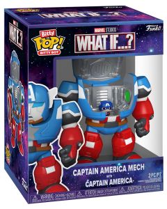 Фигура Funko Bitty POP! Bots Marvel: What If…? - Captain America (Mech ...