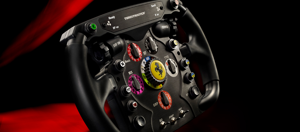 Гейминг комплект волан и слушалки Thrustmaster - Scuderia Ferrari F1 | Ozone.bg