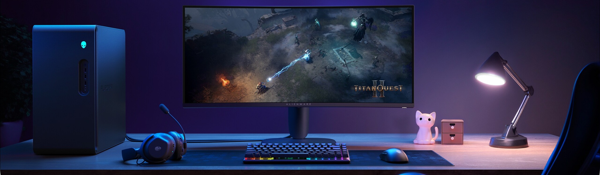 Гейминг монитор Dell - Alienware AW3425DWM, 34'', 180Hz, 1ms, VA ...