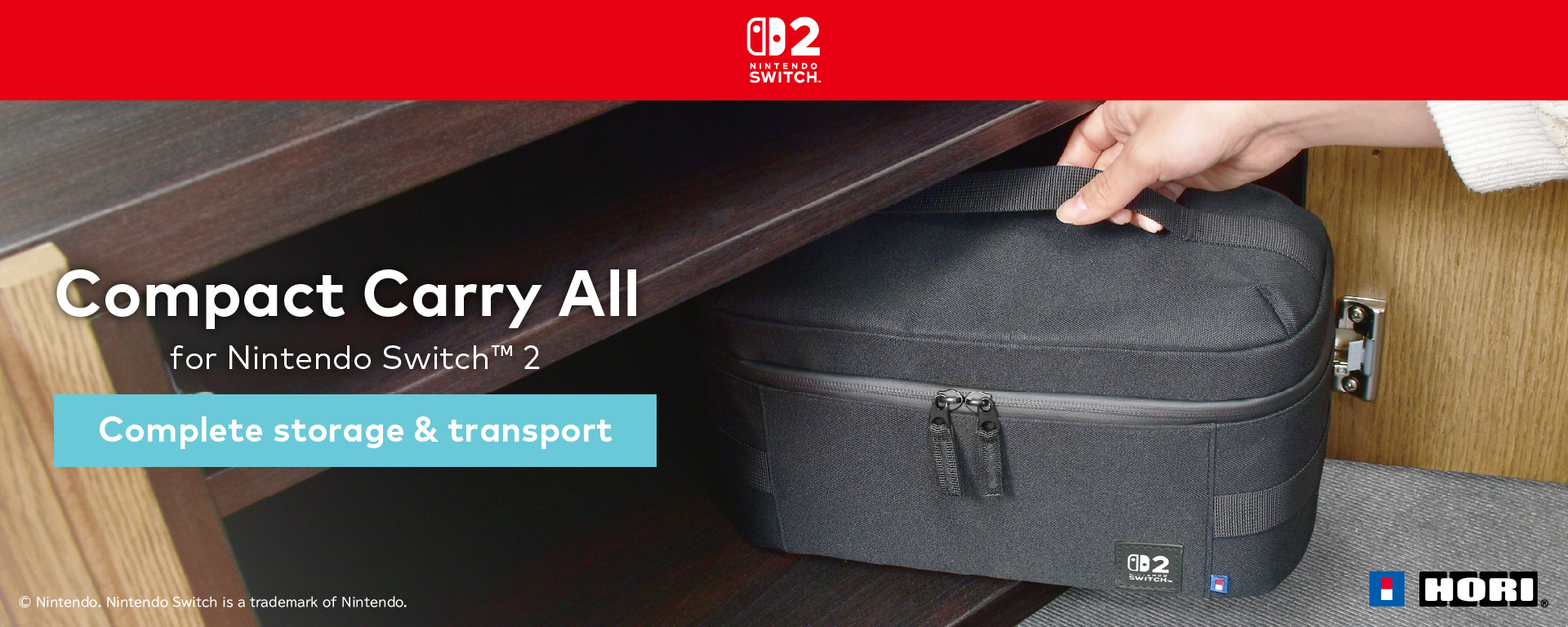 Чанта Hori - Compact Carry All, черна (Nintendo Switch 2) | Ozone.bg